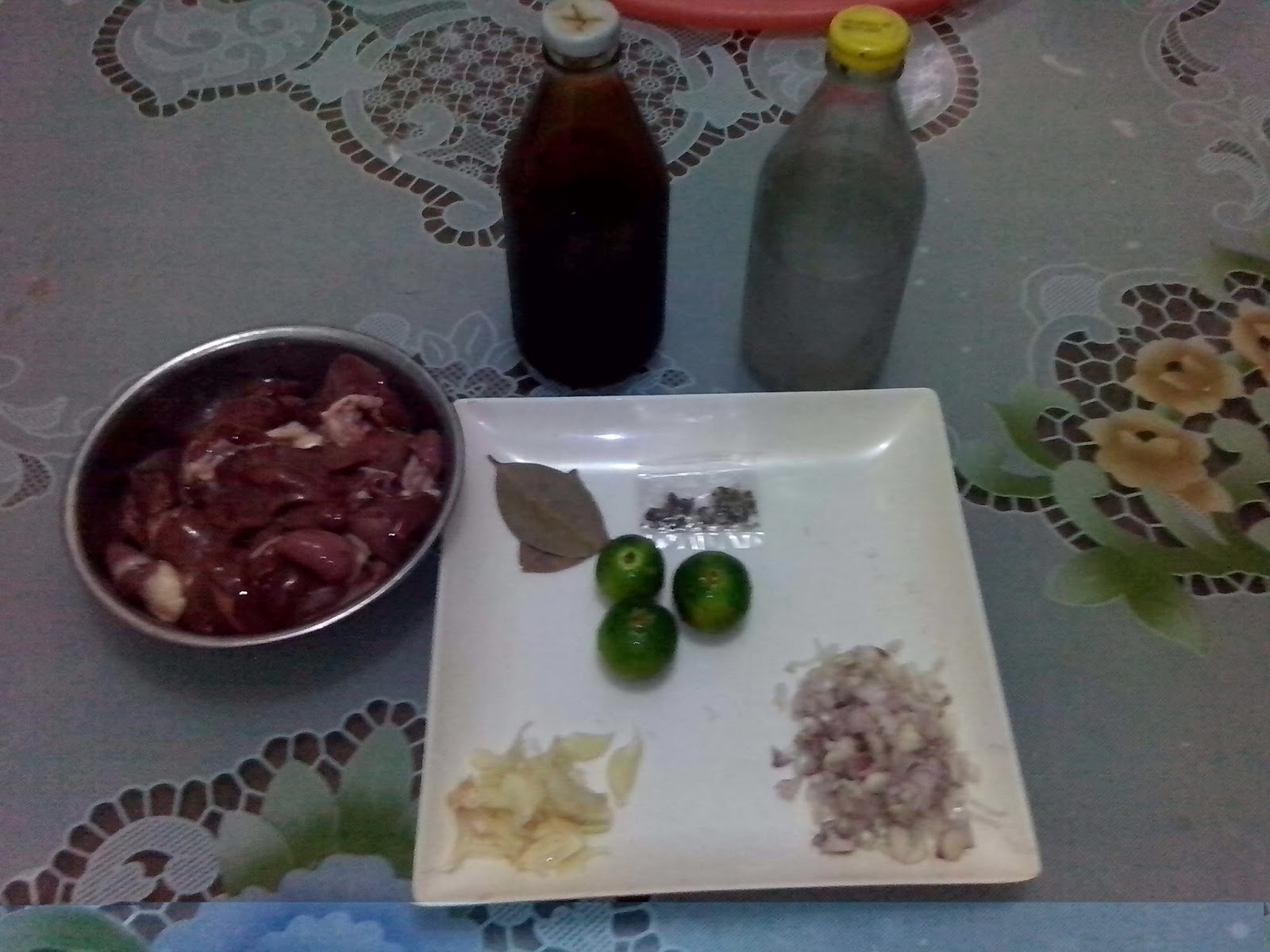 SIMPLE WAY TO COOK ADOBONG ATAY NG MANOK (CHICKEN LIVER) ~ Web Pinoy