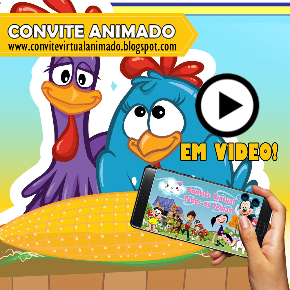 Faça Lindos Convites Virtuais Animados ~ Sua Festa Digital