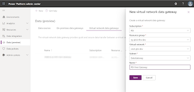 Microsoft BI Tools: Virtual Network Data Gateway for Power BI