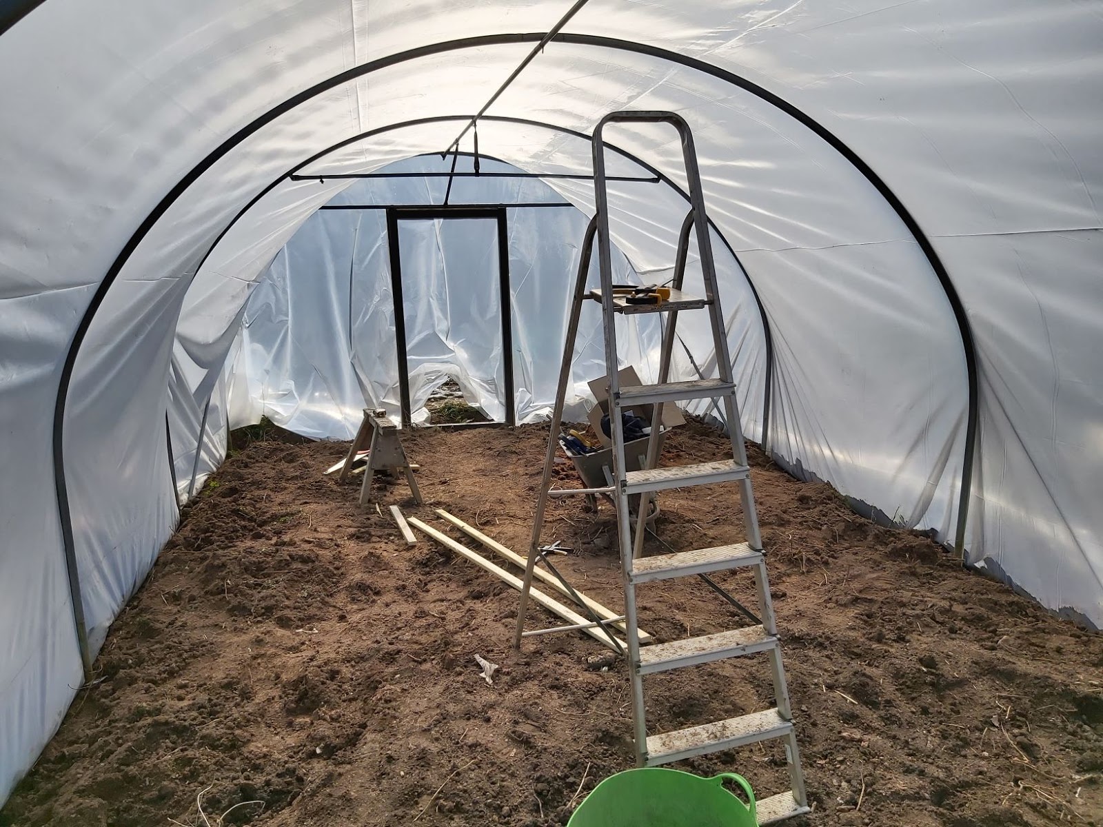 An English Homestead: Polytunnel Layout