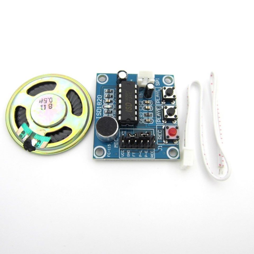 ISD1820 Voice Recording Module With Mic and Loudspeaker - ShopKichu ...