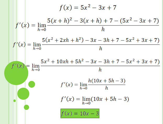 DERIVADAS MATEMÁTICAS