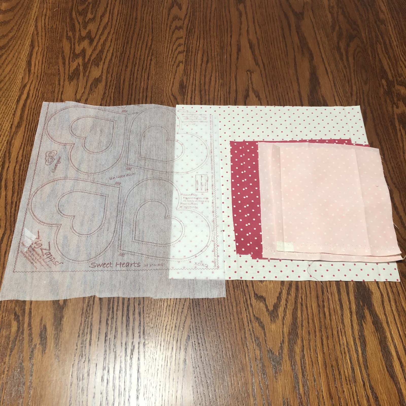 Quiltsmart Printed Interfacing: Hearts & Crafts Project #9: Hearts Four ...