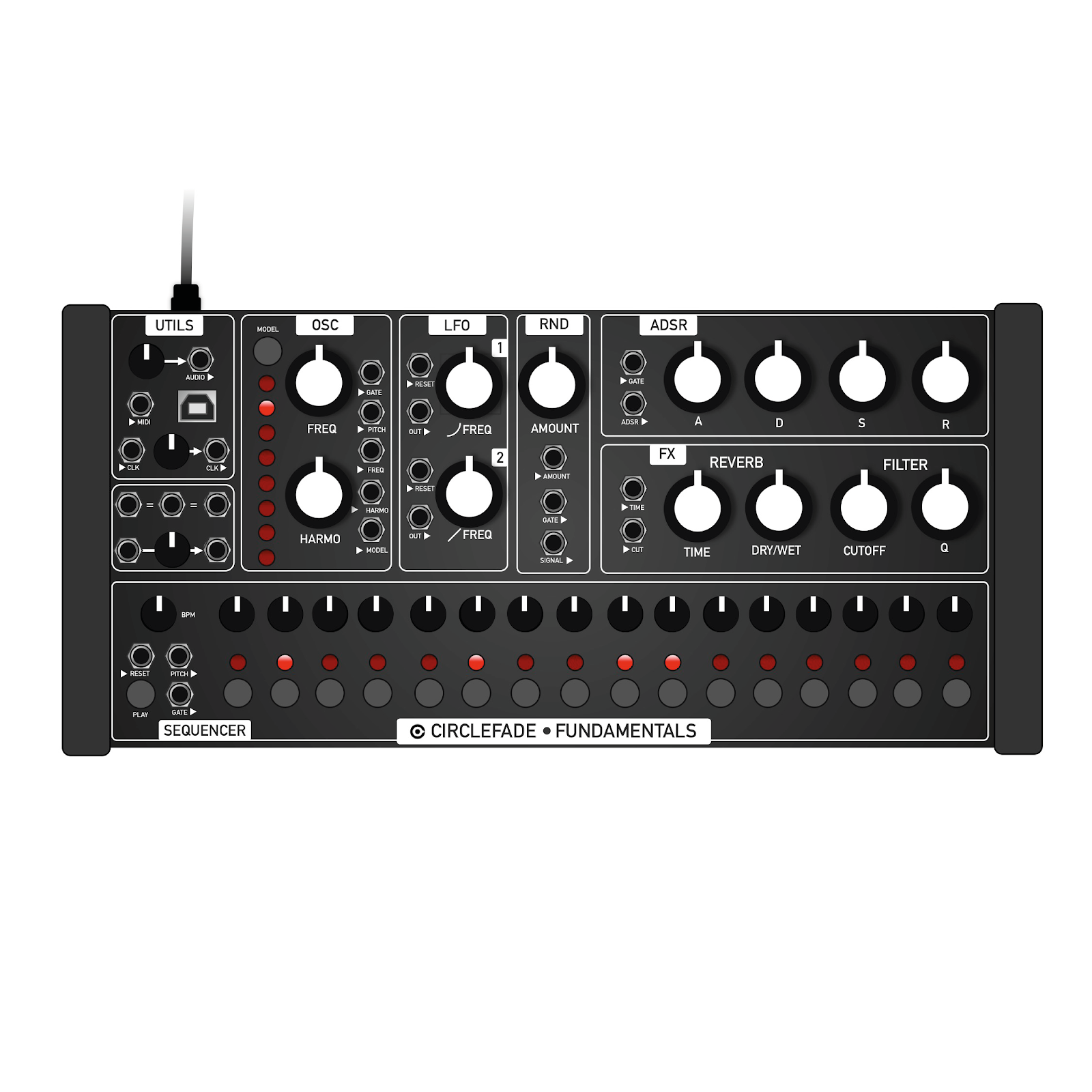 MATRIXSYNTH: Circlefade CFM2 All-in-One Semi Modular Synth