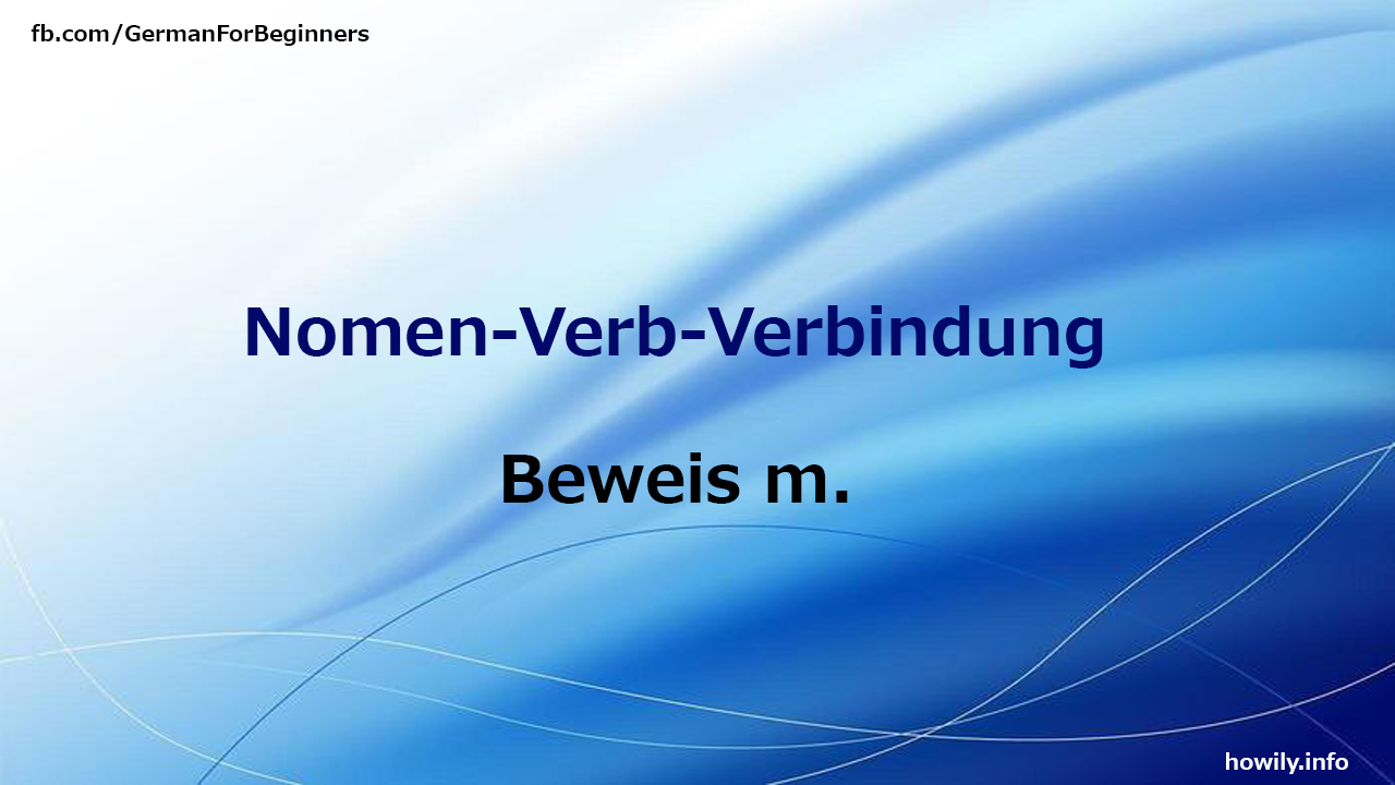 Beweis m.