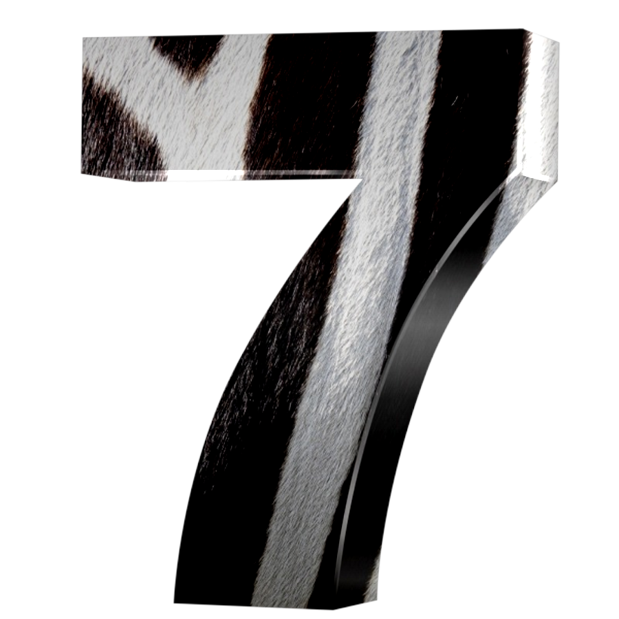 M. Michielin Alphabets: ZEBRA TEXTURE SKIN ARIAL FONT ALPHABET, NUMBERS ...