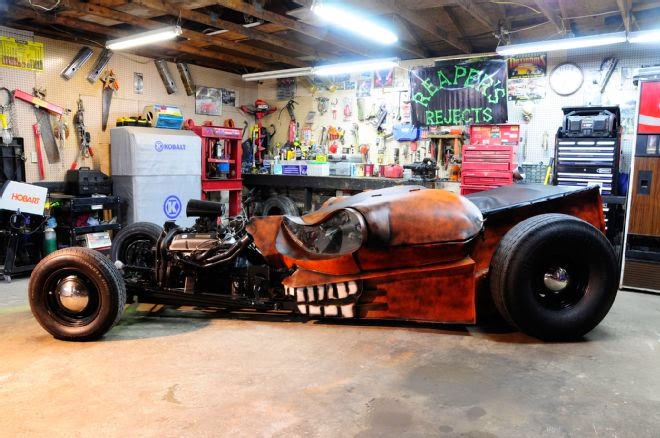 Just A Car Guy: rat rods ready for Halloween, made by Jon and Amy ...