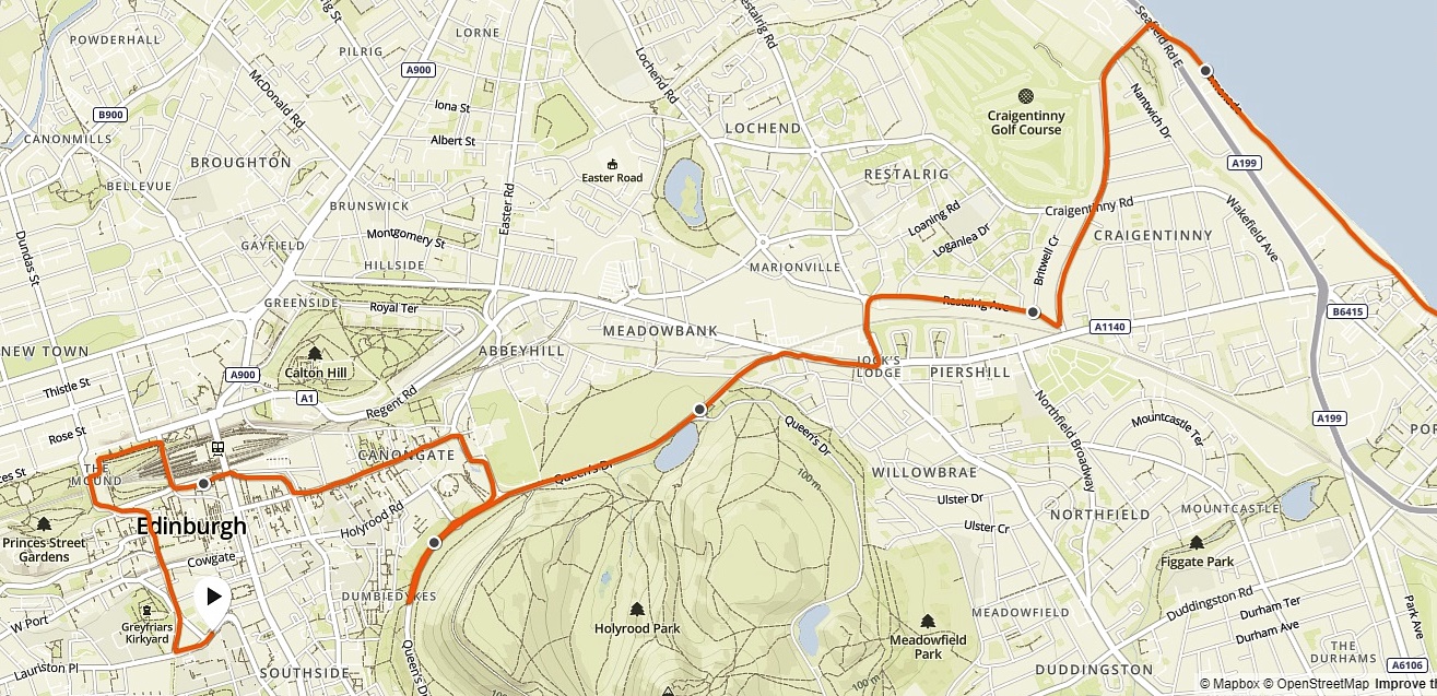 best part of the day: Edinburgh Marathon 2019