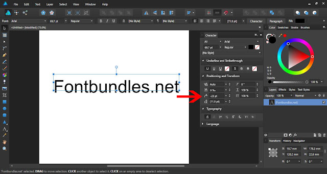 Text basics in Affinity Designer | Design Bundles