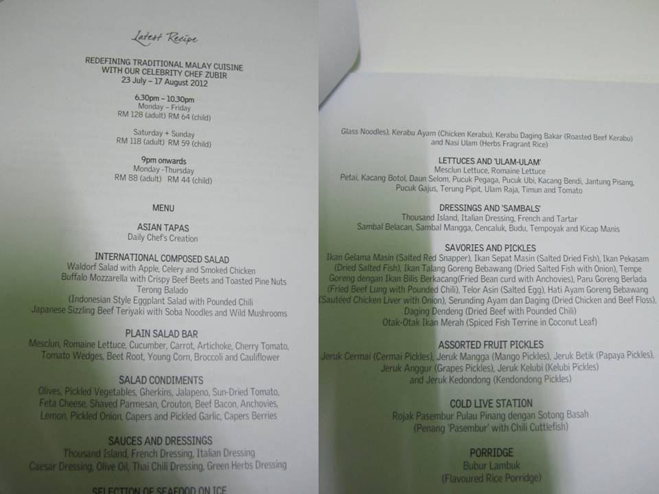 Le Meridien Latest Recipe -Redefining Traditional Malay Cuisine