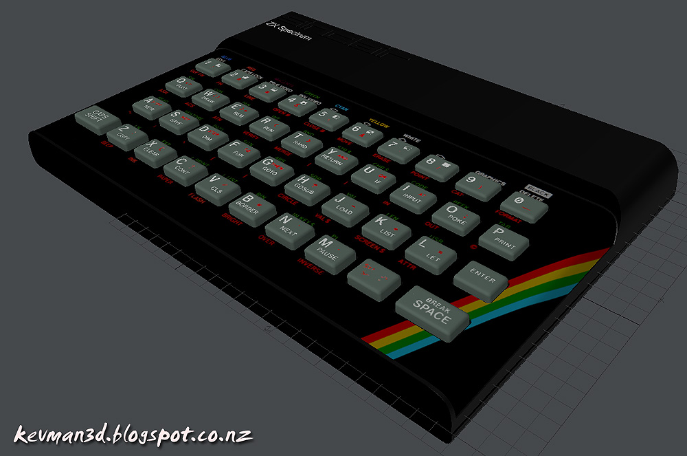ZX Spectrum lives on - part 2 of the work in progress ~ Kevman3d