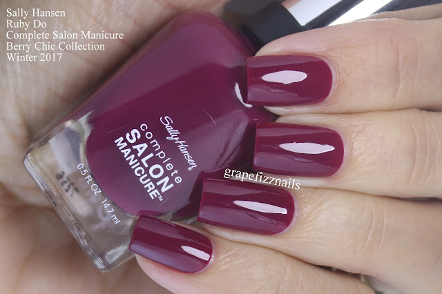 Grape Fizz Nails: Sally Hansen Berry Chic Collection, Holiday 2017