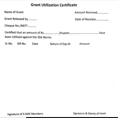 UC Proforma, Utilization Proforma - Teacher Haryana Education News