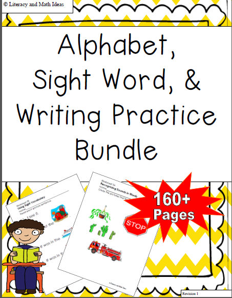 Simply Centers: Alphabet, Sight Words, and Writing Bundle