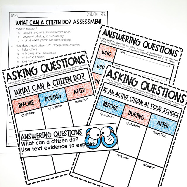 What Can a Citizen Do? Interactive Read Aloud | Asking and Answering ...