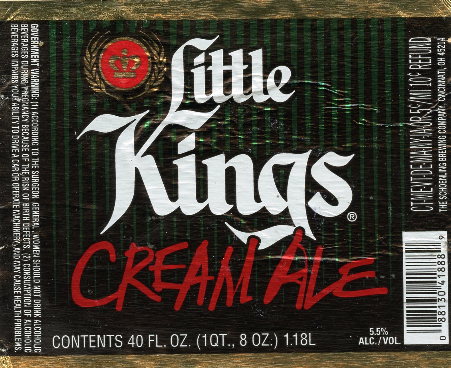 Scanned Vintage Graphics: Hudepohl-Schoenling Little Kings Cream Ale