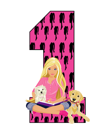 Kits imprimibles gratis : Números de Barbie
