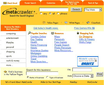 Metabuscadores: Metacrawler
