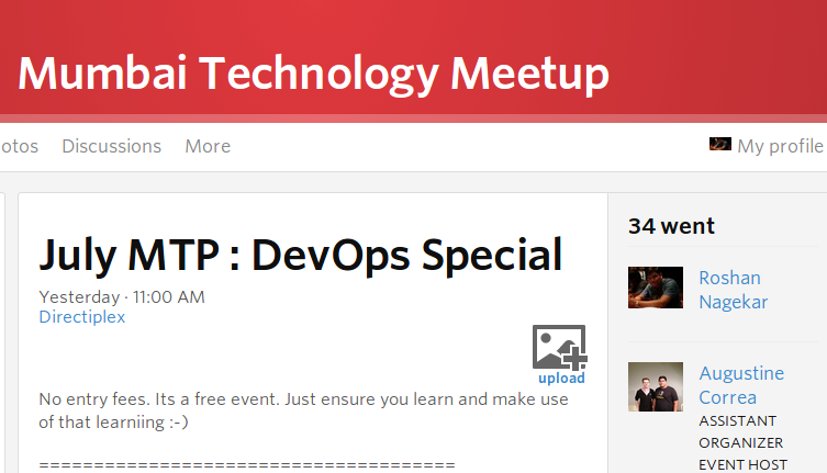 Mumbai Technology Meetup - DevOps Special | Techsperiments