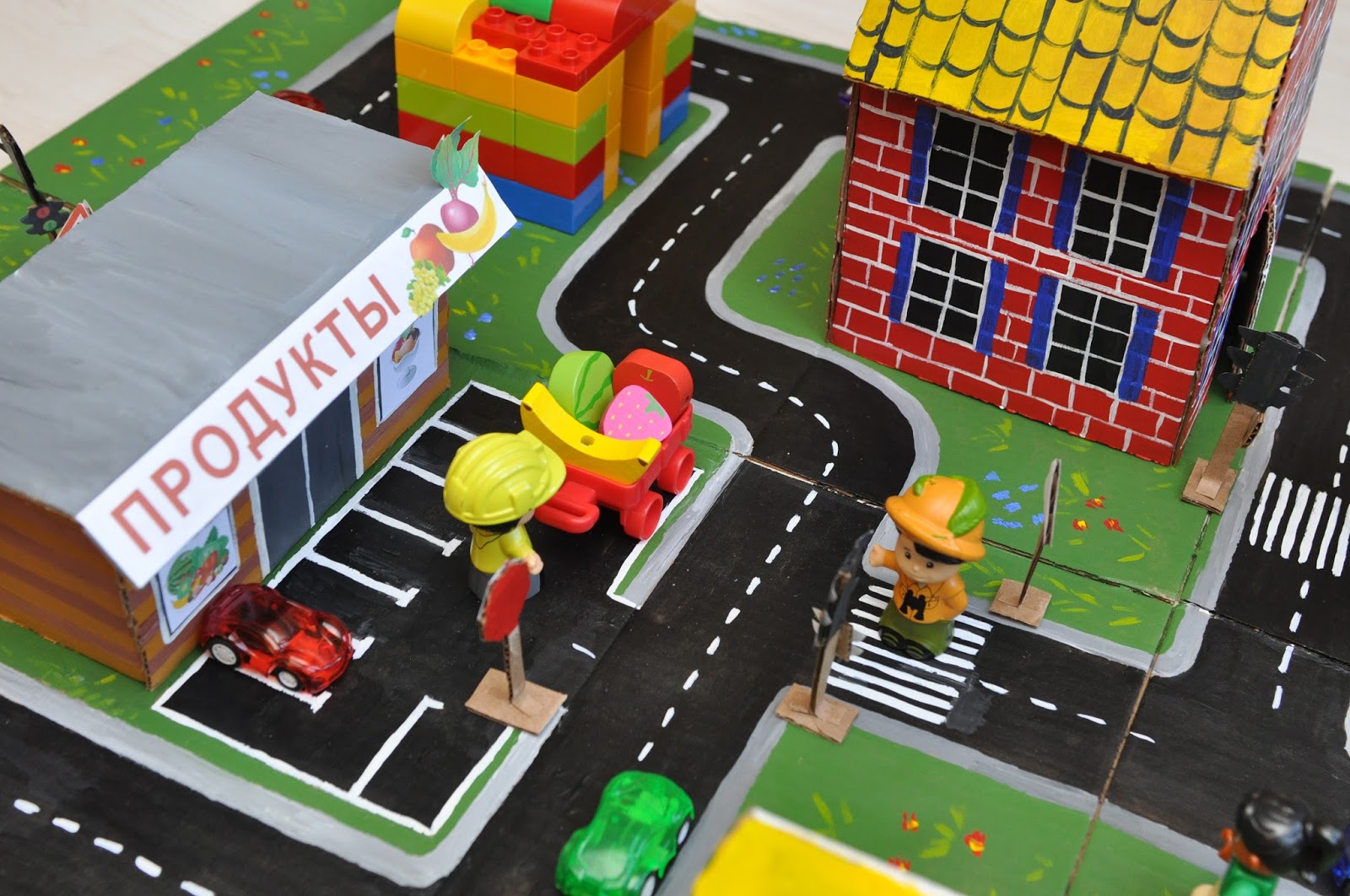 Creative Projects for Kids: Cardboard Town