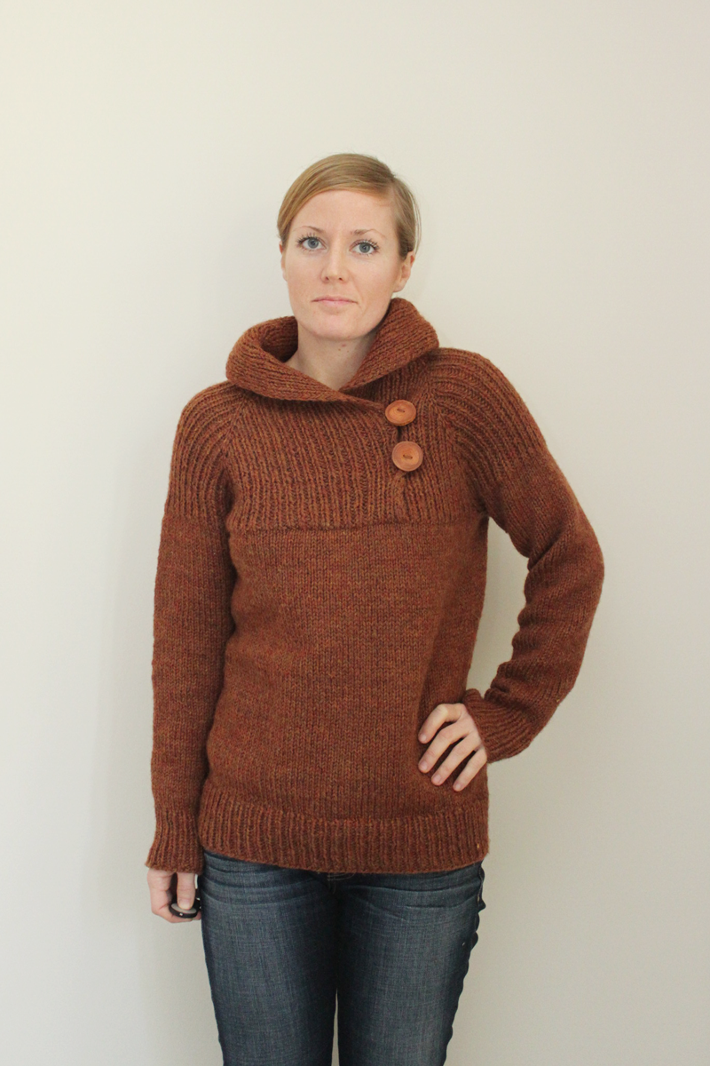 Jane Richmond Blog: OFF THE NEEDLES / Fireside Pullover with Button Closure