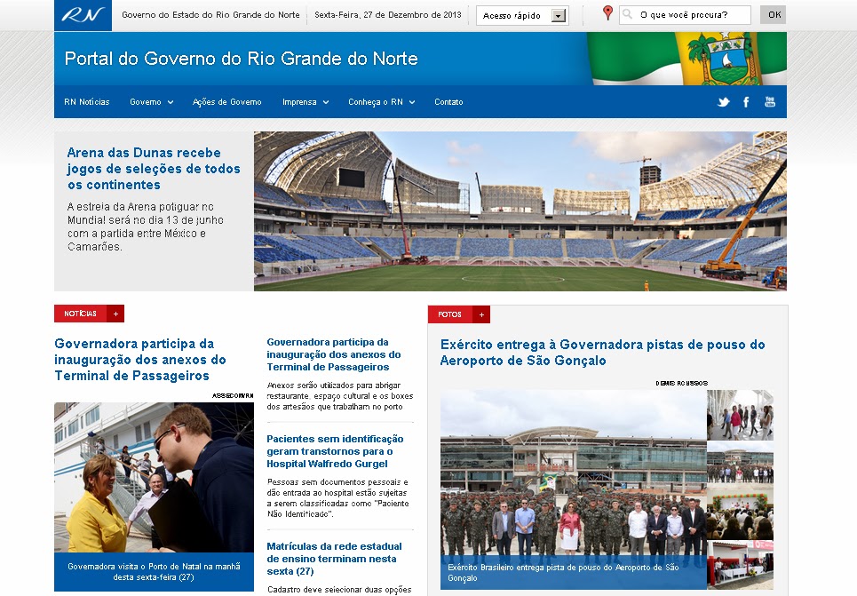 Blog Renan Silva: Governo do RN lança novo site