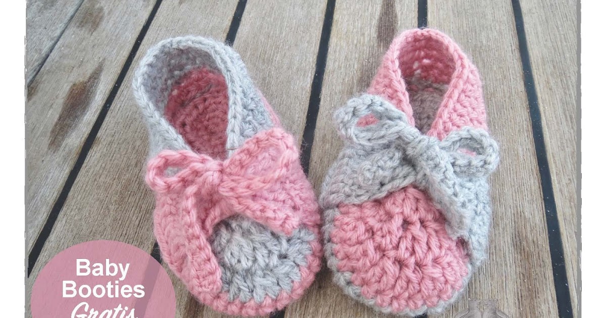 first lounge berlin: Babyschuhe mit Schleife häkeln - kostenlose Häkelanleitung