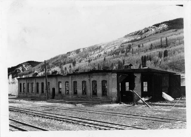 Colorado Pressless Native: Rico engine house in 1952
