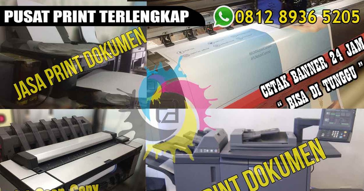 TEMPAT PRINT WARNA DAN HITAM PUTIH JAKARTA PUSAT | 24 JAM - Fajriz Printing
