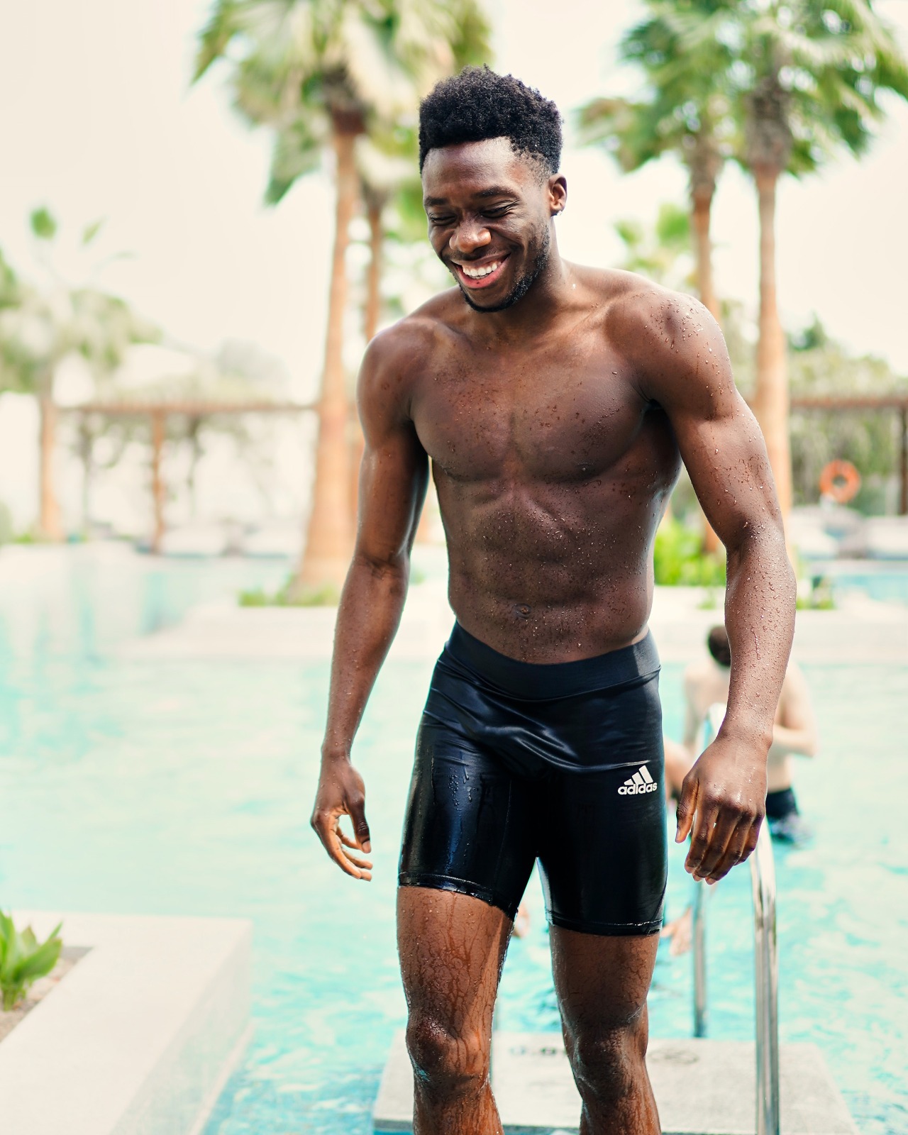 Footballers in underwear: ALPHONSO DAVIES