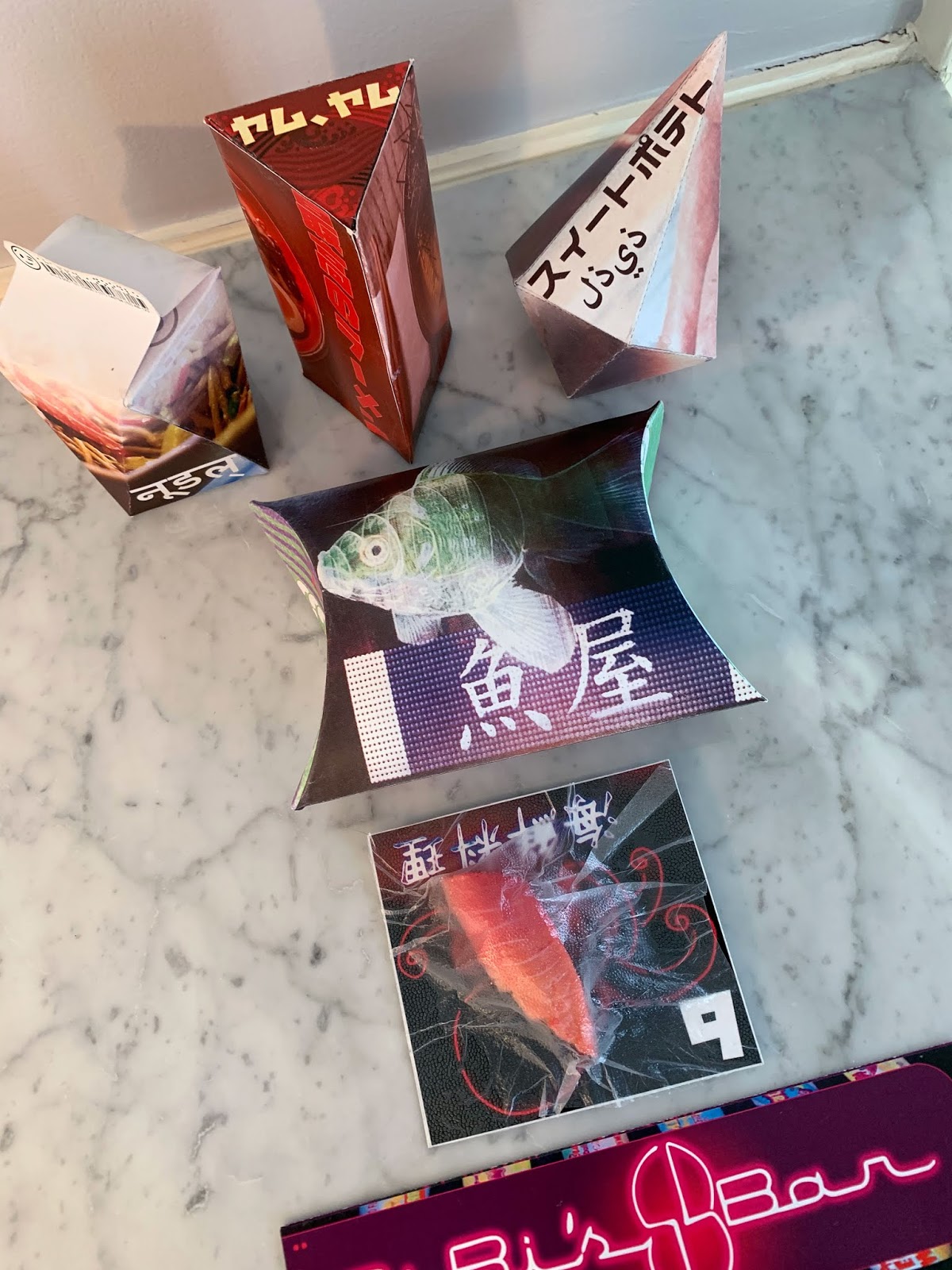 Blade Runner: 2049 BiBi's Bar and Food Court Prop Reproductions 6 items