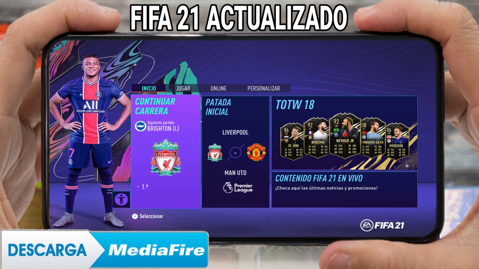 NUEVO FIFA 21 ACTUALIZADO AL 2021 - 2022 PARA ANDROID