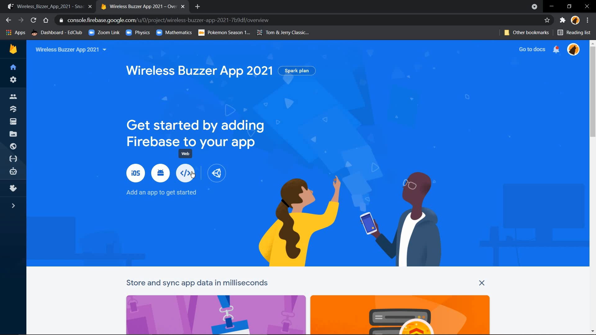 Wireless Buzzer App (Part 4) (firebase setup and config.js)