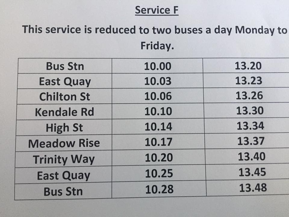 Somerset Catch The Bus Campaign: Changes to Buses of Somerset services ...