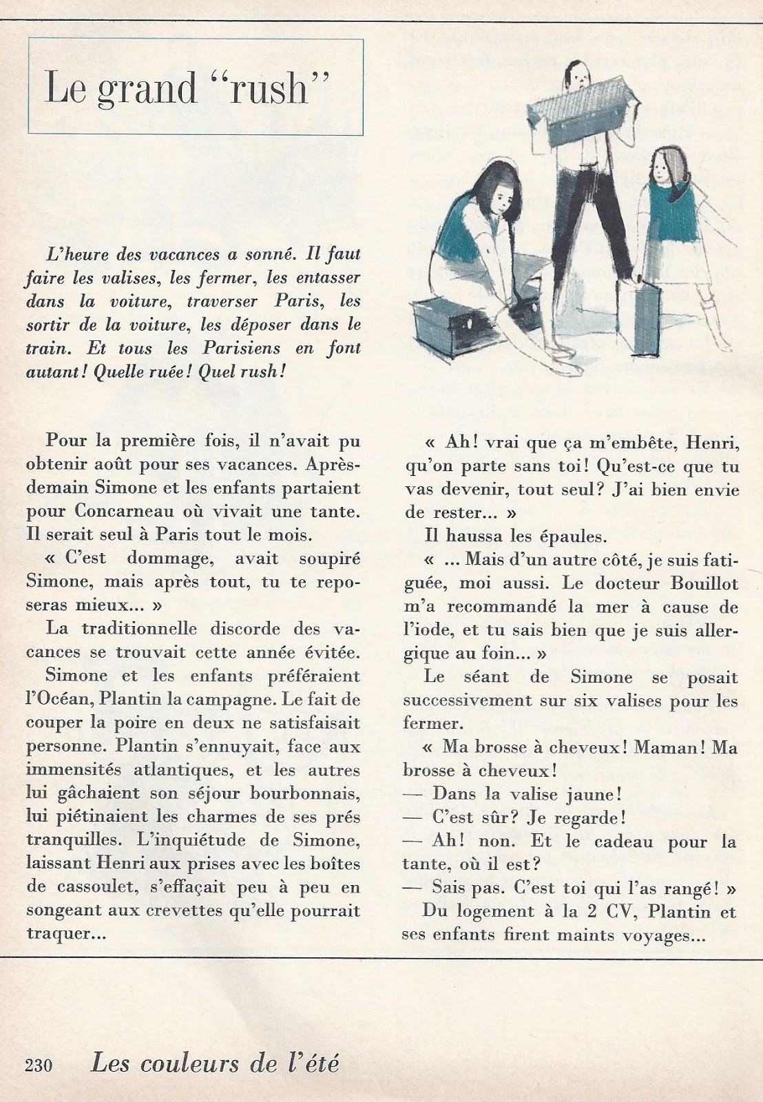 école : références: Lecture CM1 : Les couleurs de l'été (4 textes)