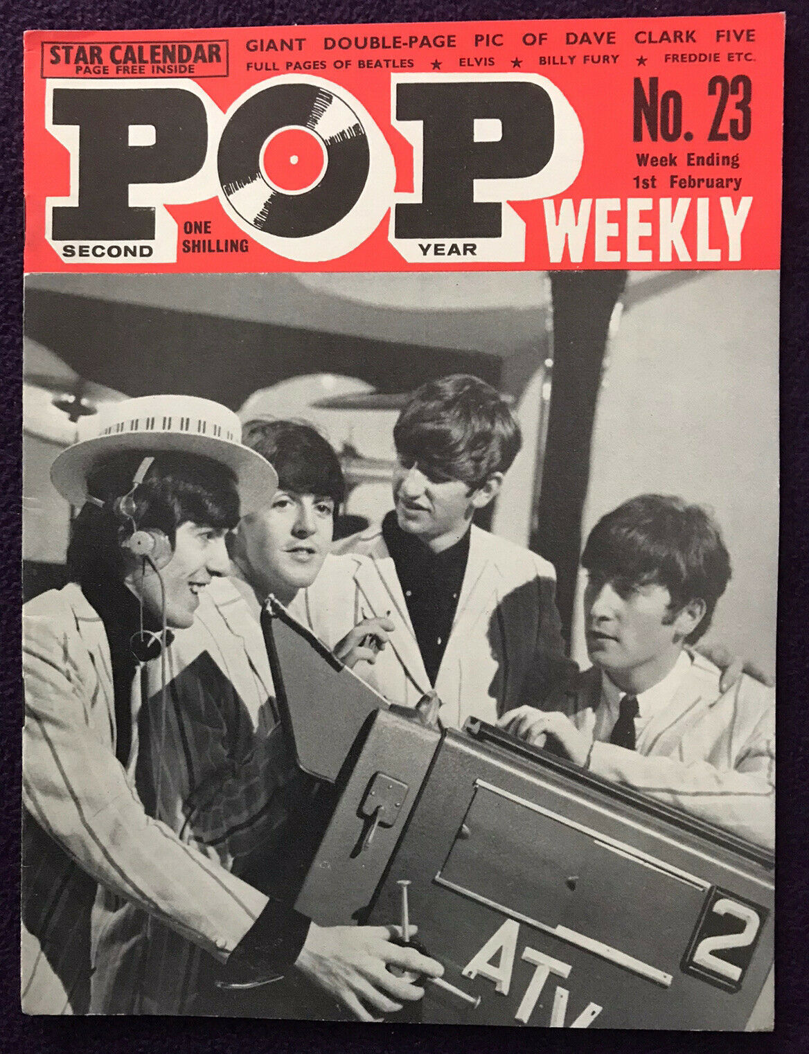 Gallery: The Beatles cover Pop Weekly magazine
