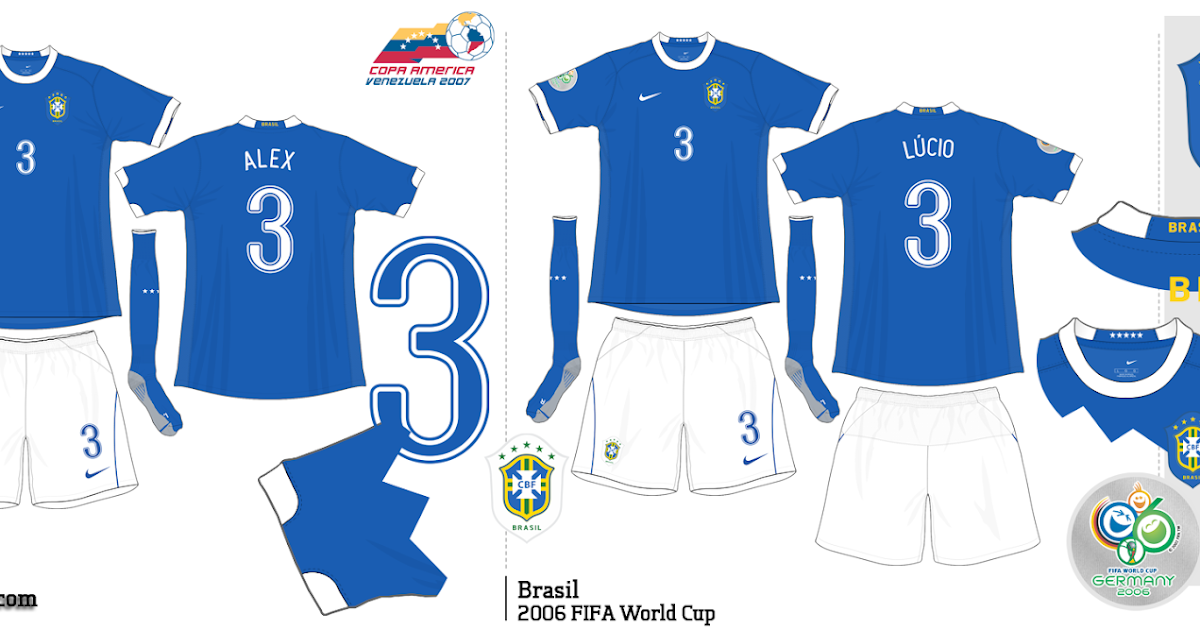 Kit Design, by eroj: 2006 Brasil (Home e Away)