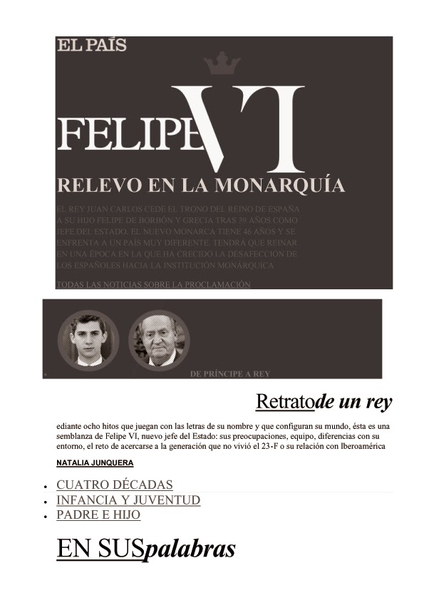 Las Españas - Una Corona - Varios Reinos: FELIPE VI. Retrato de un rey ...