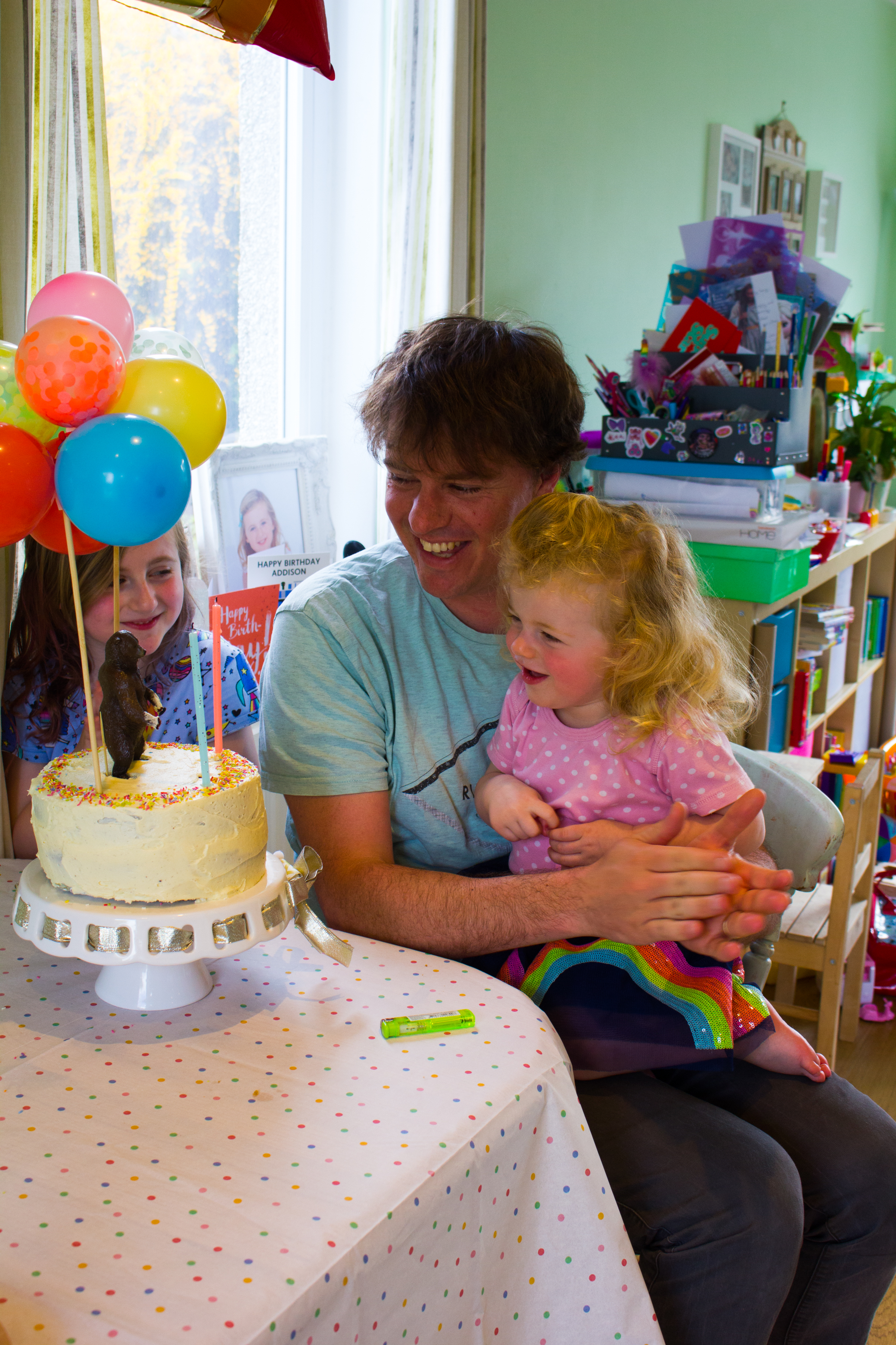 Across the Border: Rainbows and Bears for Addison turning two!