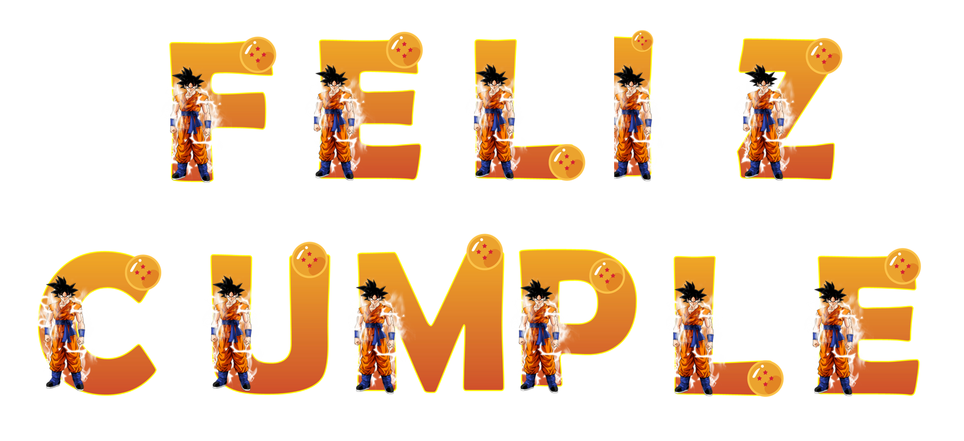 Kits imprimibles gratis : Abecedario y números Goku