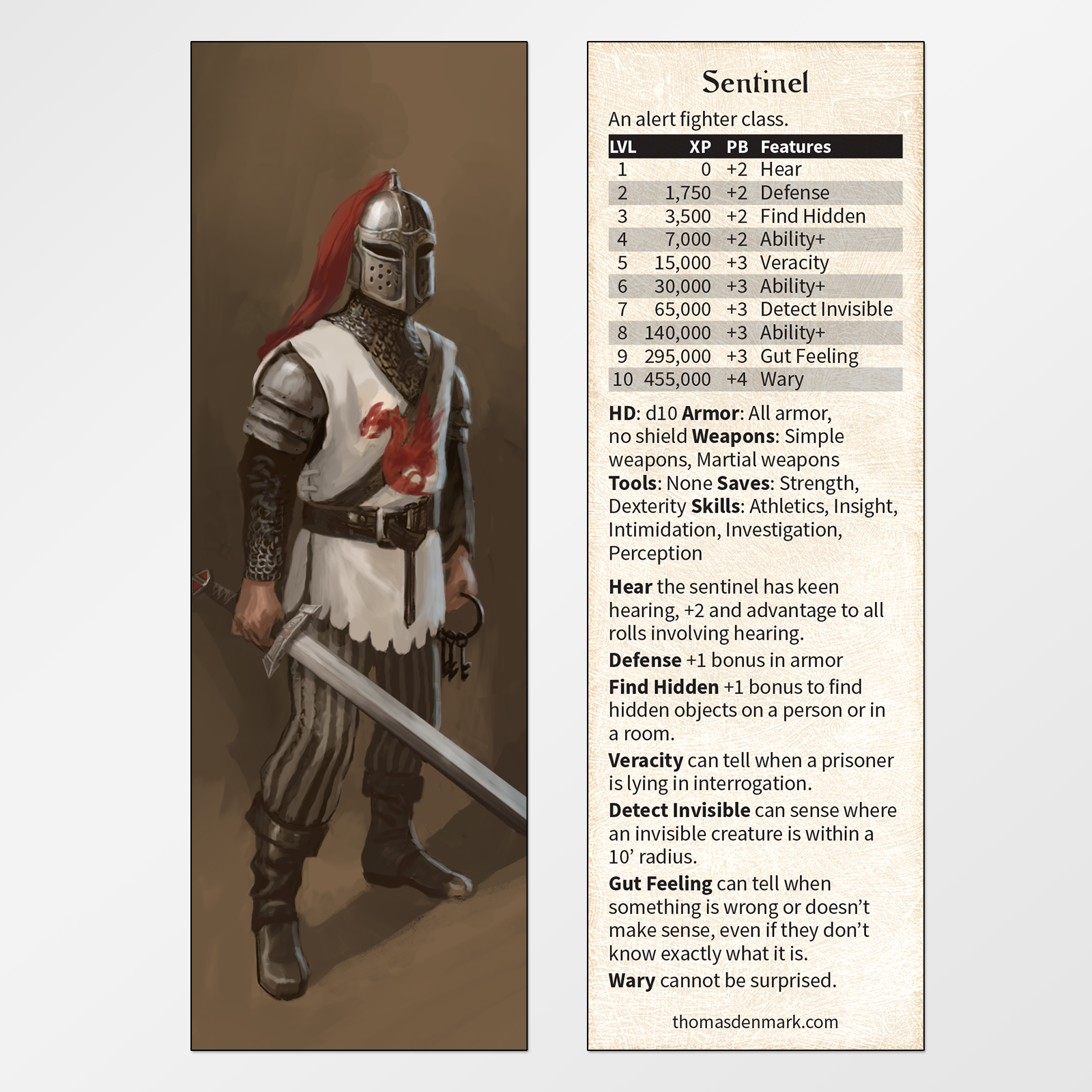 Dungeoneering Game Blog: The Sentinel