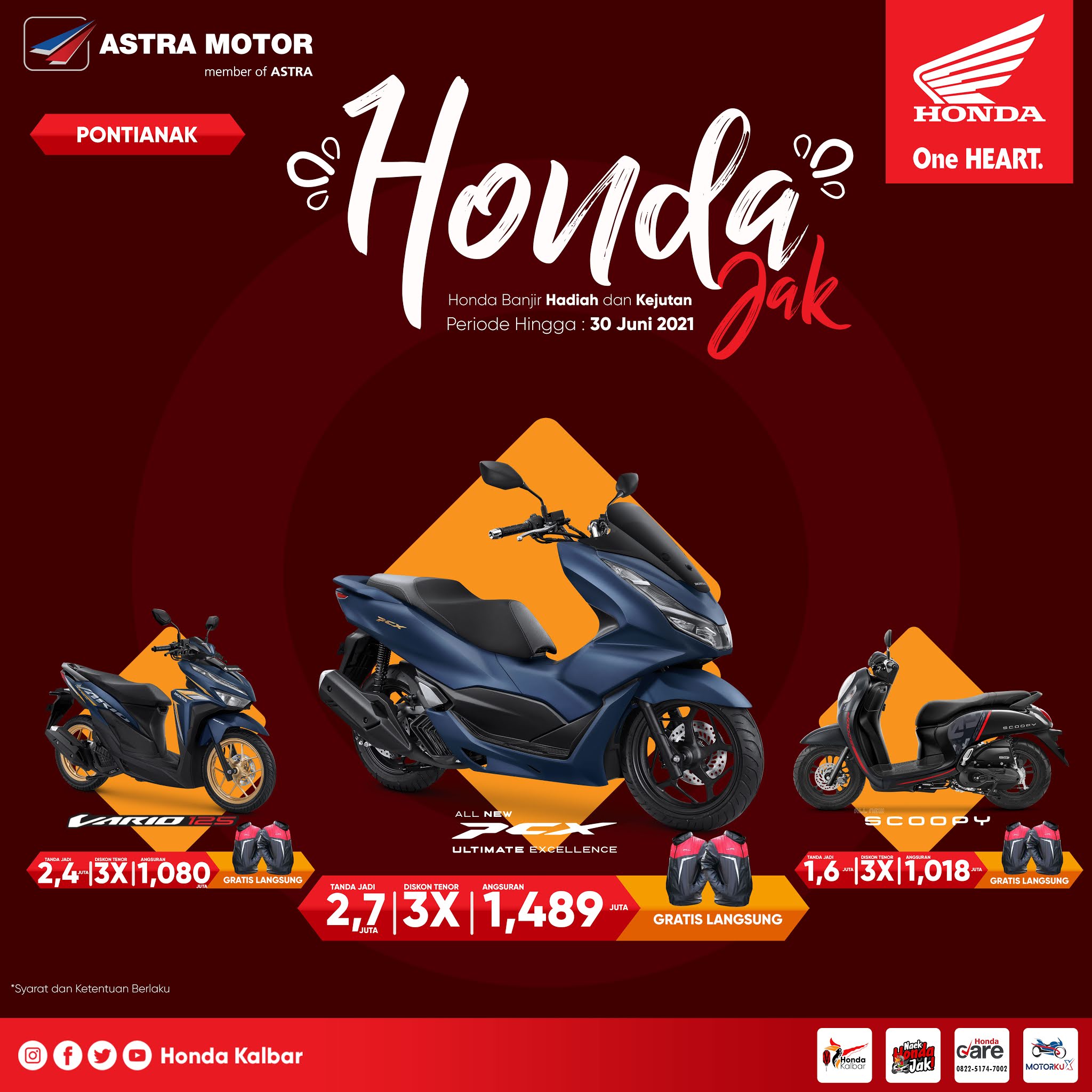 Promo Menarik Bulan Juni dari Astra Motor Kalbar, Gas Beli Motor Baru ...