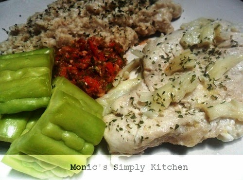 Diet Rendah Garam #1 Garlic Lemon Chicken - Monic's Simply Kitchen
