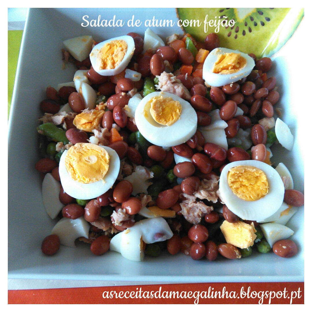 SALADA DE ATUM COM FEIJÃO