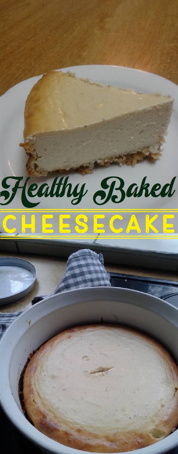 Healthy Baked Cheesecake - OMG chocolate desserts