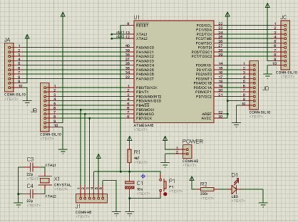 AT-MO PRODUCTION: Minimum system atmega16, 32, 8535 (AT-MO production)