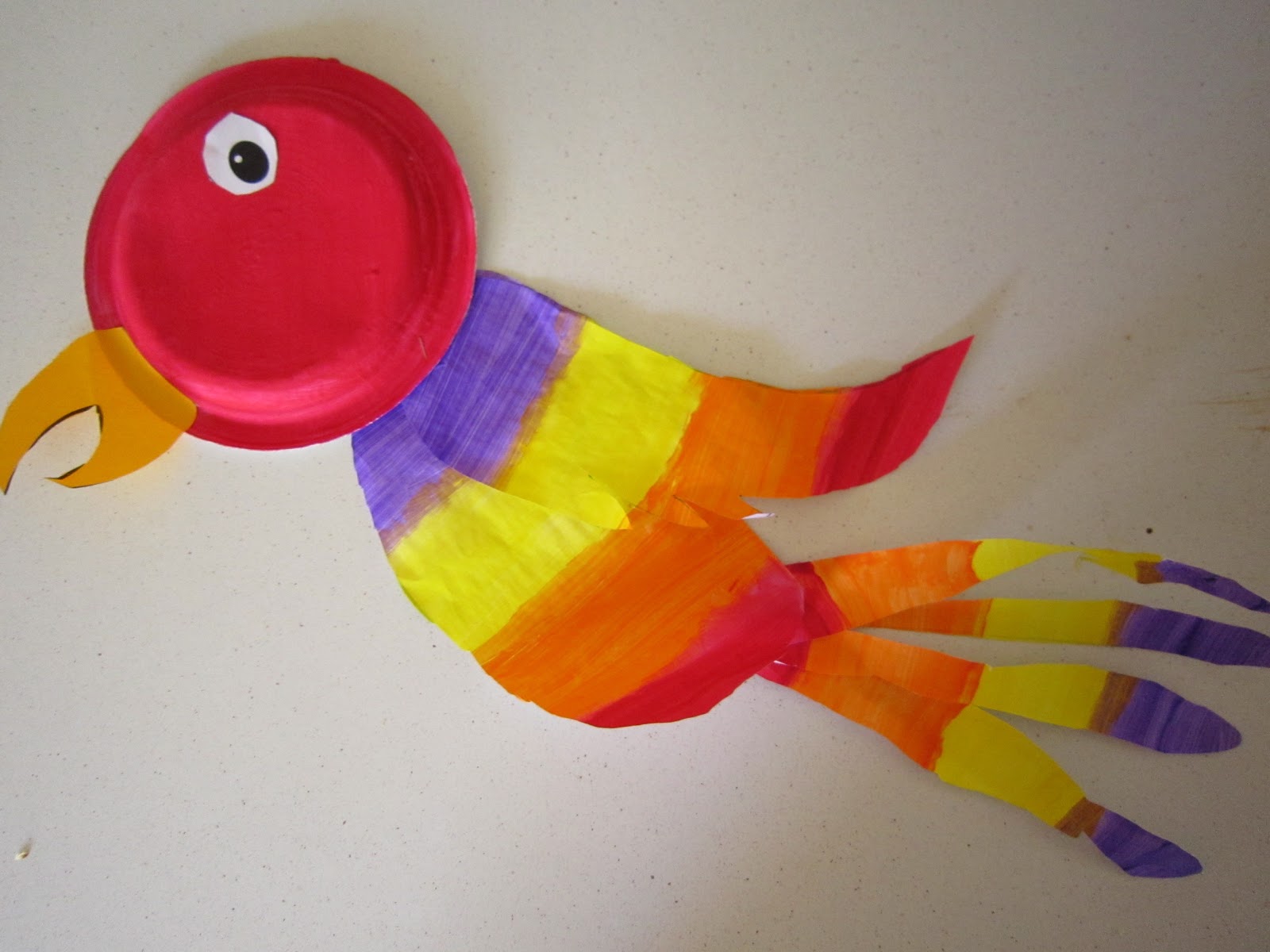 Small Jumps: Paper Plate Macaw