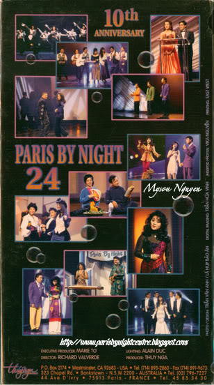 Thúy Nga Video 41 - Paris By Night 24 (10th Anniversary) ~ Cover Nhạc Việt