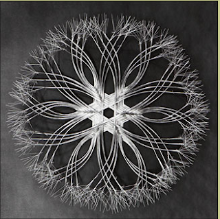 design context: tied wire sculptures - geometric wire patterns