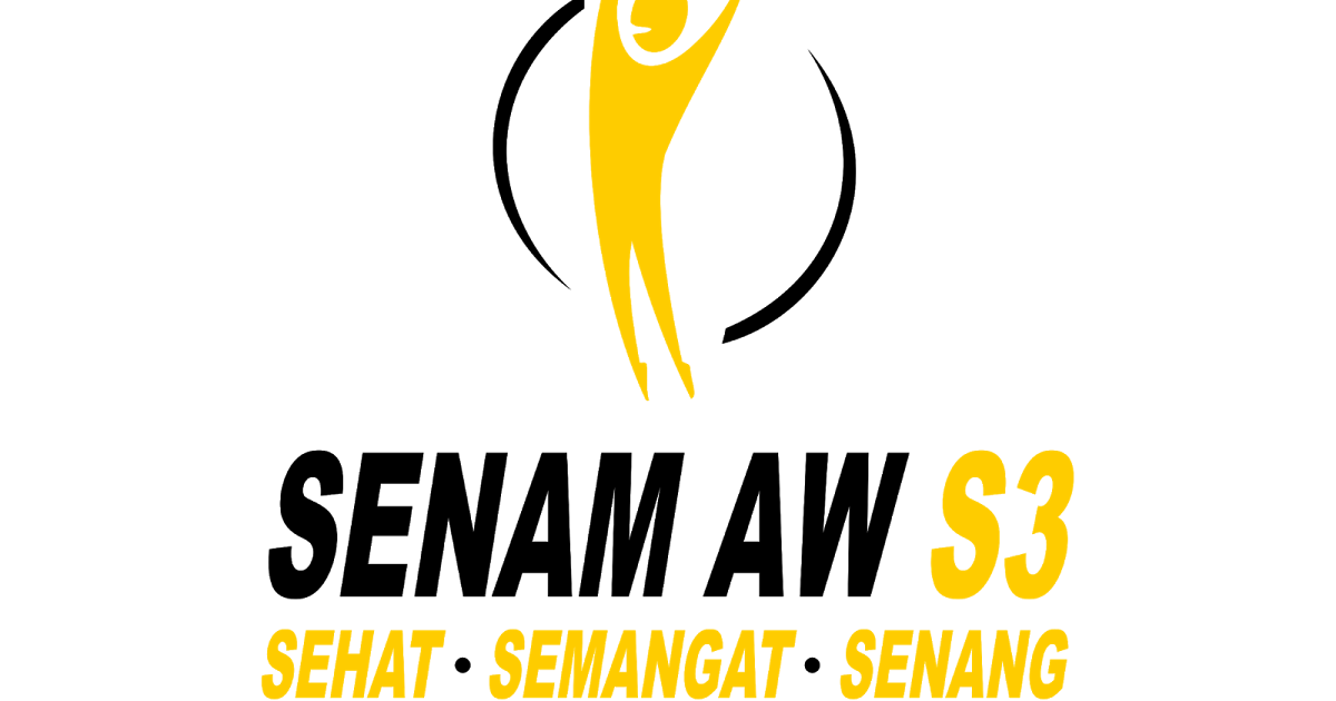 Logo Senam AW S3 (Sehat Semangat Senang) ~ logocorel.com : Free Vector ...